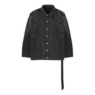 Rick Owens Homme, Vestes, Noir, Taille: XL Giacca in Denim - Jumbo Worker