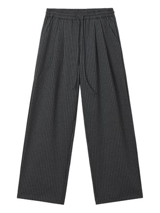 B+ab pantalon ray&eacute; &agrave; lien de resserrage - Gris