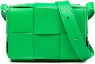 Bottega Veneta Hobo Bags - Candy Nappa Intrecciato Cassette Crossbody - Gr. unisize - in Gr&uuml;n - f&uuml;r Damen
