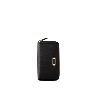 Borbonese Portefeuille zipp&eacute; moyen - Femme - Accessoires - Noir - Taille: ONE Size