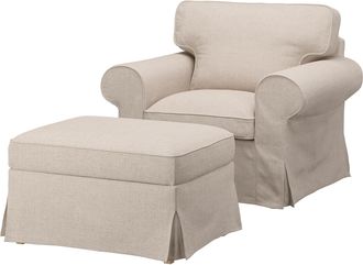 IKEA EKTORP Sessel und Hocker