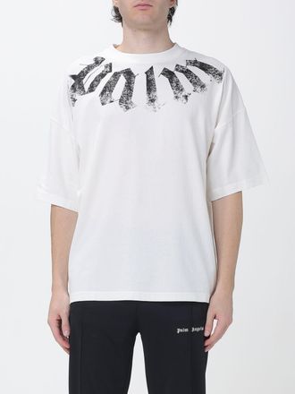 Palm Angels T-shirt coupe d&eacute;contract&eacute;e en coton avec imprim&eacute; logo Graffiti