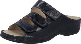 Berkemann Chaussons Franziska pour femme, Bleu foncé brillant, 38 2/3 EU