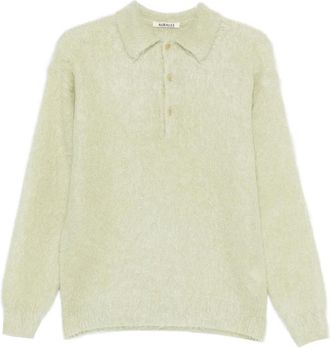 Auralee pull à boutonnière - Vert