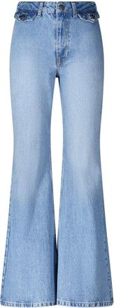 Rotate Rotate Birger Christensen, Femme, Jeans, Bleu, Taille: W30 Flared Jeans