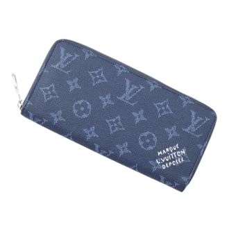 Louis Vuitton Porte-monnaie Pre-owned - Toile Monogram - Femme - Pre-owned - Bleu - Taille: ONE Size