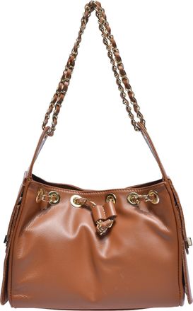 Anna Luchini Braun Rindsledertasche