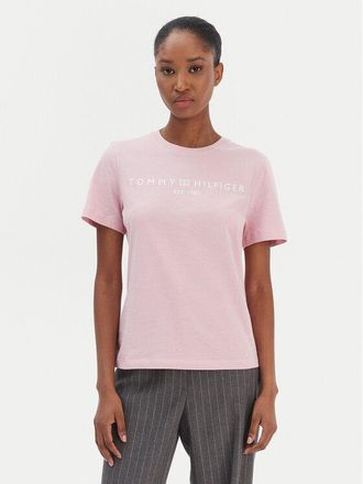 Tommy Hilfiger T-Shirt Logo WW0WW40276 Rosa Regular Fit