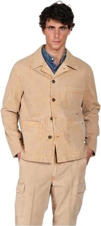 Mason's Homme, Vestes, Vert, Taille: M Detroit M74 Overshirt