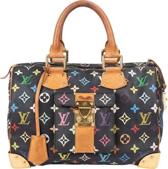 Louis Vuitton Crossbody Bags - Louis Vuitton Limited Murakami Multicolor Speedy 3 - Gr. unisize - in Schwarz - für Damen