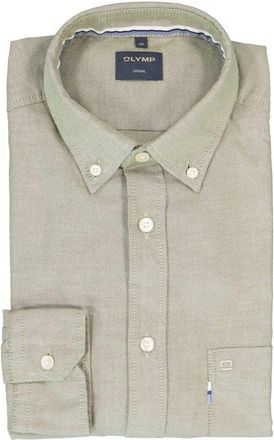 Olymp Herren Hemd gr&uuml;n meliert