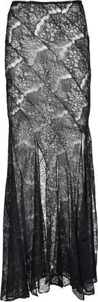 A.W.A.K.E. A.w.a.k.e. Mode, Femme, Jupes, Noir, Taille: 38 FR Gonna a sirena in pizzo