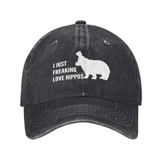 Generic Jadore Les Hippopotames! Homme Femme Casquette Trucker Soft Trucker Caps Anti-Soleil Chapeau pour Running Cyclisme Toutes Les Saisons