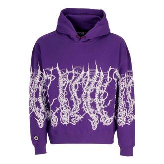 Octopus Homme, Sweatshirts et sweats à capuche, Violet, Taille: M Barbed Wire Sweat à capuche Violet