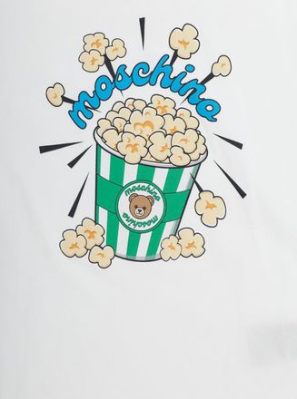 Moschino Popcorn Graphic Print T-Shirt - White