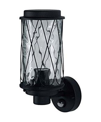 Osram LED Wand- und Deckenleuchte, Leuchte f&uuml;r Au&szlig;enanwendungen, Sockel E27, Integrierter Tageslicht- und Bewegungssensor, Endura Classic Cage Up Sens