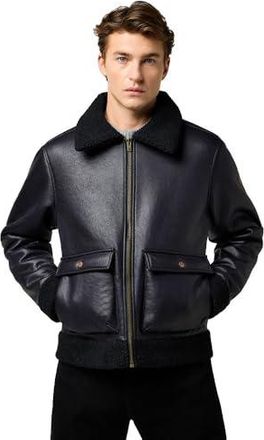 Wrangler Shearling Jacket Veste, Noir, XXL Hommes