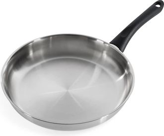 BK Bold Edelstahl-Bratpfanne, 28 cm, Induktion, 18/10 Professionell Unbeschichtet, Tri-Ply, Robust, Satinierte Oberfläche, Kaltgriff, Ofenfest, Spülmasch