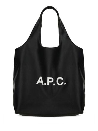 A.P.C. Unisex Tote Bag Ninon Black Handbags Hand