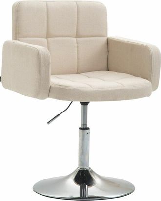 Clp Fauteuil lounge Los Angeles tissu Cr&egrave;me