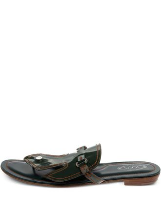 Tod's sandales à boucle (2023) - Noir