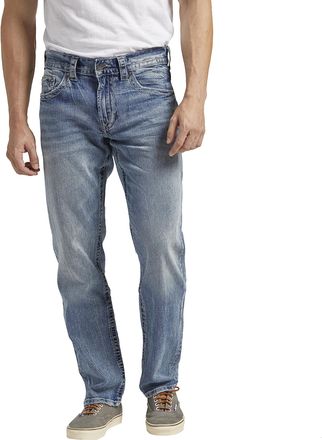 Silver Jeans Co Silber Jeans Herren Jeans Co Eddie Relaxed Fit Ausgestelltes Bein Light Wash Jean, blau, 629227676432