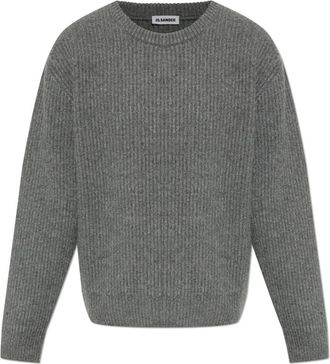 Jil Sander Homme, Pulls, Gris, Taille: M Pull en laine &agrave; col rond