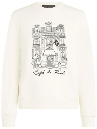 Karl Lagerfeld x Jorge Parra sweat - Blanc