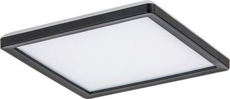 Rabalux Rabalux 7775 SMART Deckenleuchte INVERNESS schwarz weiss LED 15W IP65 L:3cm B:25cm H:25cm dimmbar mit Fernbedienung 2700-6500K