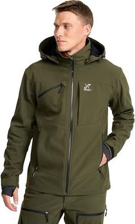 RevolutionRace Hiball Softshell Jacket pour Homme, Veste dextérieur pour la Randonnée, Forest Night, S