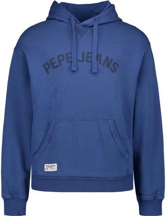 Pepe Jeans London Herren Hoodie blau Baumwolle unifarben