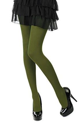 Romartex multicolore collants en microfibre 40 DEN, 32 couleurs et diff&eacute;rentes 5 tailles, M, vert