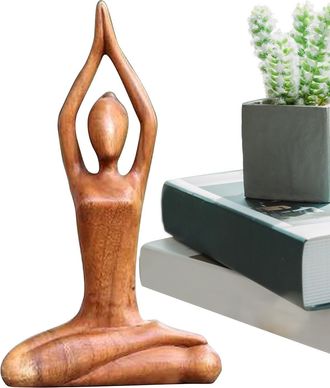 Generic Yoga-Figuren, Bronze-Yoga-Figuren, Papier-Statue, kleines Paar, Buddha-Park-Design, Zolf