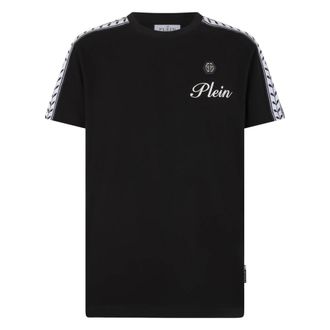 Philipp Plein Piquet Rundhals-T-Shirt - - Tops - Herren - Schwarzk - 2XL