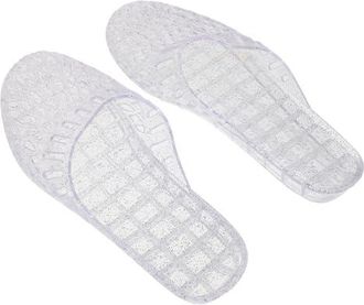 Holibanna ANDRESLAD Pantoufles Souples Transparentes pour Femme Taille 38 Sandales d&Eacute;t&eacute; Ajour&eacute;es en Plastique Souple Antid&eacute;rapantes Chaussures dInt&eacute;rieur et Ext