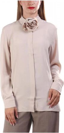 Marella Femme, Blouses et Chemises, Beige, Taille: 38 FR Marella - Chemises