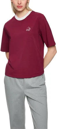 Marc Cain T-Shirt Mon Cherry Premium Damenmode gerade Form, Rundhals