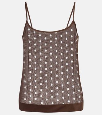 Dries Van Noten Top aus einem Seidengemisch