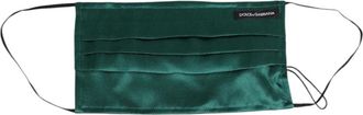 Dolce & Gabbana Plissierte Gesichtsmaske - - Accessories - unisex - Gr&uuml;n - ONE SIZE