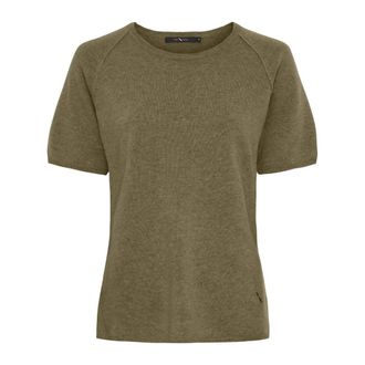 BTF-CPH Feinstrick-T-Shirt aus Kaschmir - - Knitwear - Damen - Gr&uuml;n - L