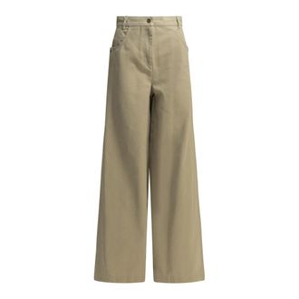 Max Mara Weite Hose - - Trousers - Damen - Beige - XS