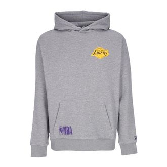 New Era NBA Half Logo Oversized Hoodie - - Sweatshirts & Hoodies - Herren - Grau - XL