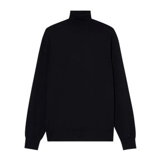 Brooks Brothers Pullover mit Rollkragen aus Merinowolle - - Knitwear - Herren - Blau - S
