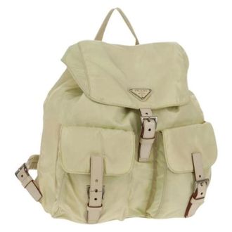 Prada Pre-owned Vintage Nylon Rucksack - - Pre-owned - Damen - Beige - ONE SIZE