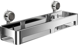 Generic Badezimmer-Organizer - Wandmontierte Badezimmerregale | Wandregal mit Saugnapf für Badewanne | Rostfreie Halterung für Organisation und Aufbewahrung f