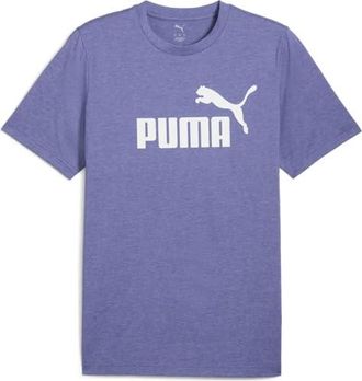 Puma T-Shirt chiné ESS No.1 Logo pour Homme, Cristal/Bleu, XL
