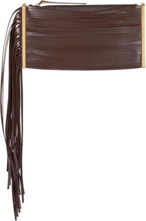 Elisabetta Franchi Femme, Sacs, Brun, Taille: ONE Size Sac en Cuir Nappa