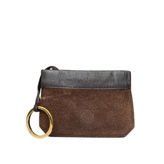 Loewe Pre-owned Kompaktes Wildleder Portemonnaie - - Pre-owned - Damen - Braun - ONE SIZE