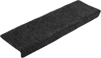 vidaXL Tapis descalier autocollant 20 pcs gris 65x21x4 cm Vidaxl