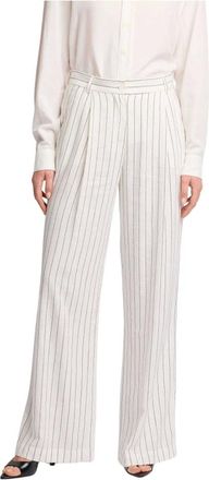 Kocca Femme, Pantalons, Blanc, Taille: 34 FR Pantalon Palazzo &agrave; Rayures